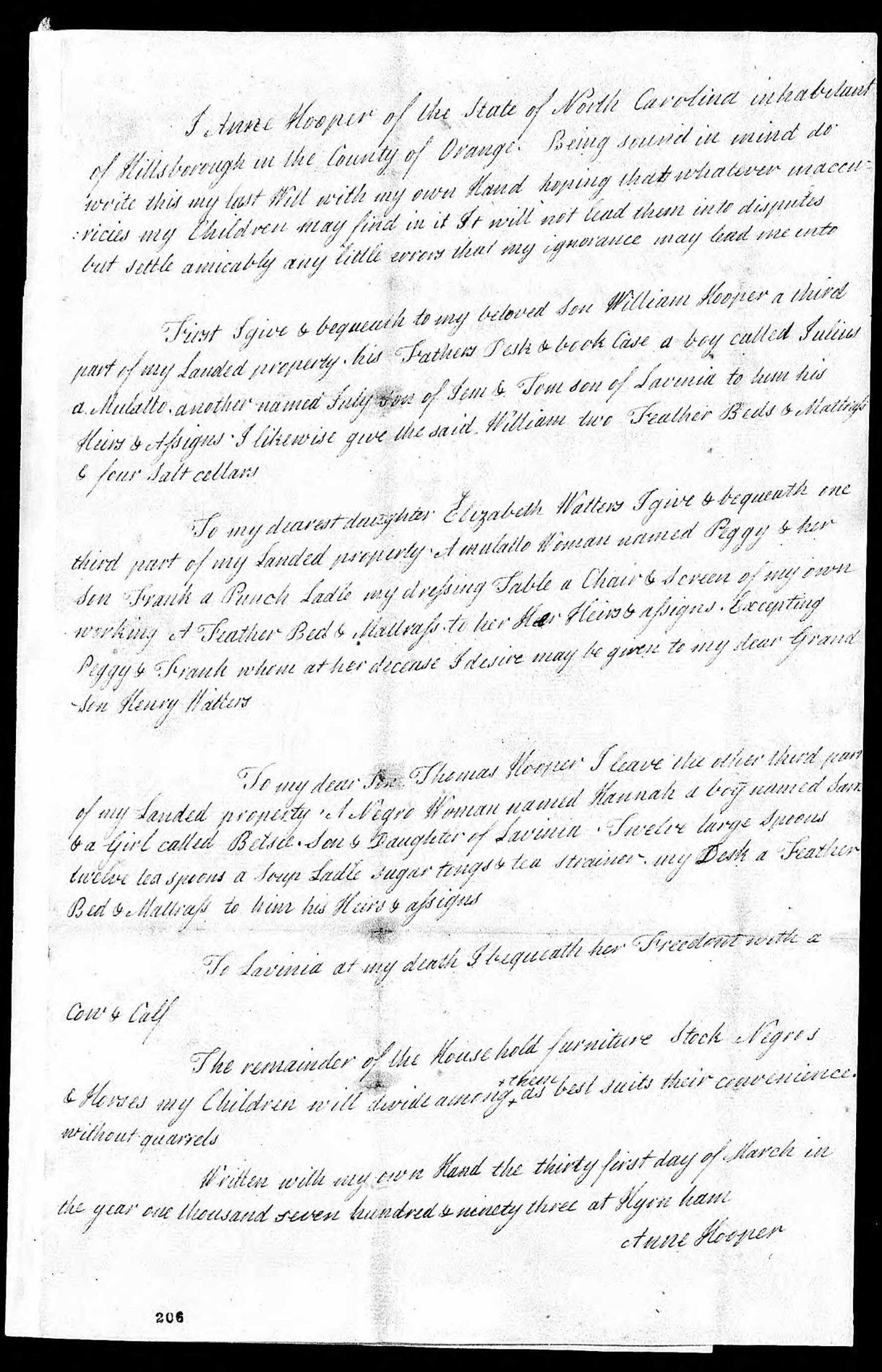 Anne Clark Hooper | Descendants of the Signers of the Declaration of ...